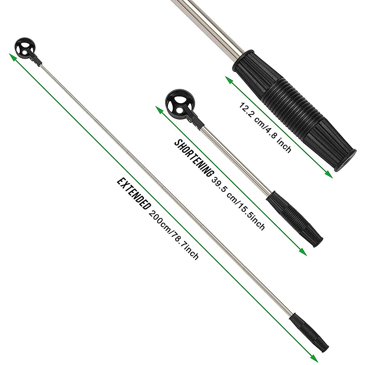 CZGRFE Golf Ball Retriever, Stainless Golf Ball Retriever Telescopic with Golf Ball Grabber for Putter, Golf Accessories, Gifts for Golfer