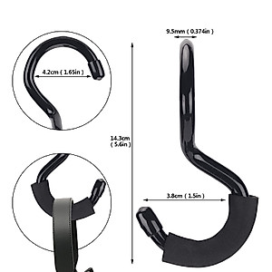 lotelf.com Purse Hanger for Closet,Unique S-Shaped Twist Design Sponge Anti Scratch Bag Hook,be Used for Handbags,Purses, Belts, Clothes,Pots,Garage Suspension Tools (2 Black+2 Pink)