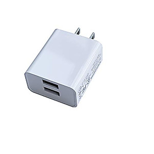 Wall Charger, USB Adapter, SUPWISER 2 Pack 10W Dual Port Quick Charger Plug Cube Replacement for iPad iPhone 11/XR/XS/8/7/6S/6 Plus,Samsung Galaxy S7/S6/S5 Edge, LG, HTC, Moto, Kindle and More