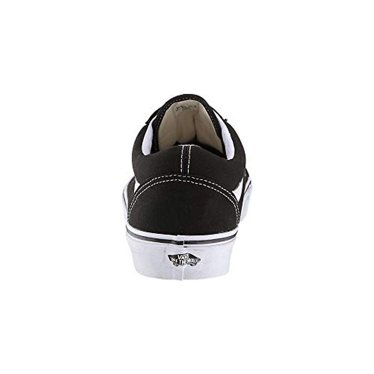 Vans Men's Old Skool Sneaker, Canvas - Black/True White, Size 10