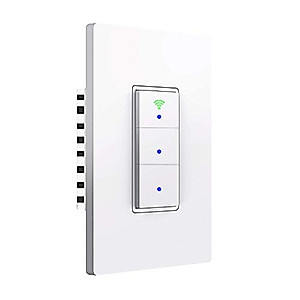 SANA Smart Light Switch,WiFi Wall Light Switch, Easy Installation and APP Control, Compatible with Alexa and Google Home, No Hub Required (3 Switches in 1 Gang)