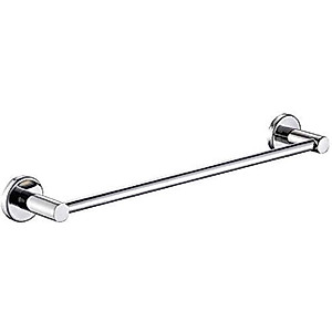 HYJMJJ Wall Mounted Coat Rack, Bathroom Towel Rack 304 Stainless Steel Towel Rack Bathroom One Pole Bathroom Shelf Oblong,for Home Kitchen (Size : 42cm)
