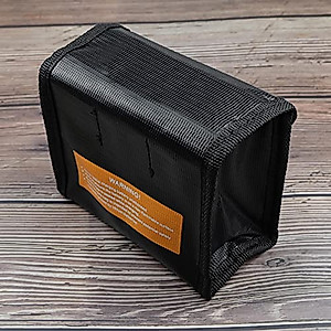 The Lord of the Tools Battery Explosion-proof Safety Bag Compatible with DJI Mini 3 Pro Drone Battery Safety Charging Storage Bag Replacement 121x95x63mm L Size