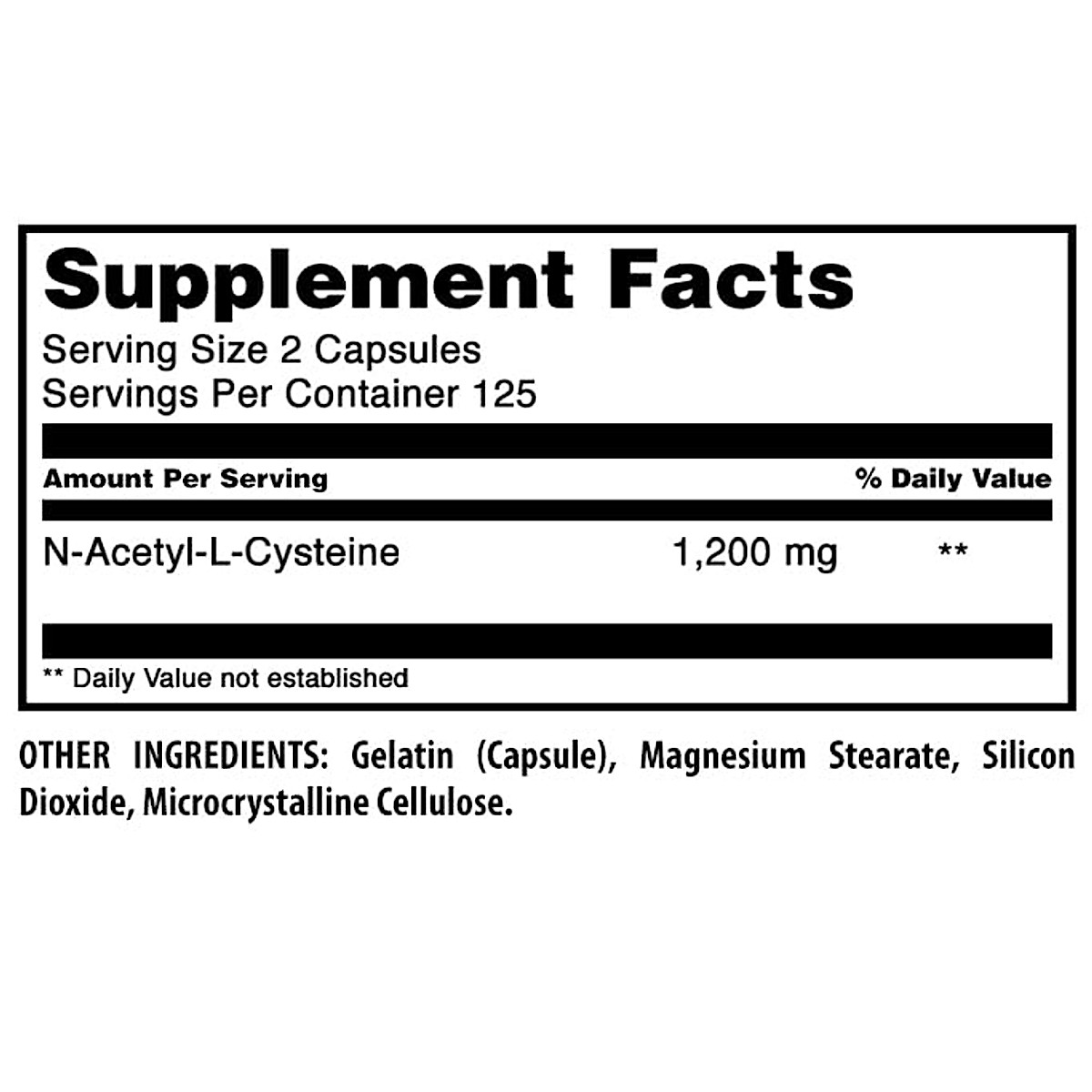 Amazing Formulas NAC (N-Acetyl-L-Cysteine) Supplement | 600 Mg per Serving | 250 Capsules | Non-GMO | Gluten Free | Made in USA