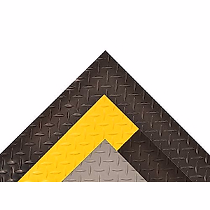 American Floor Mats - Diamond Plate Runner Mats - Durable, Abrasion Resistant Vinyl Mats, Rolls Grey 3/16" Thick x 2' x 10'