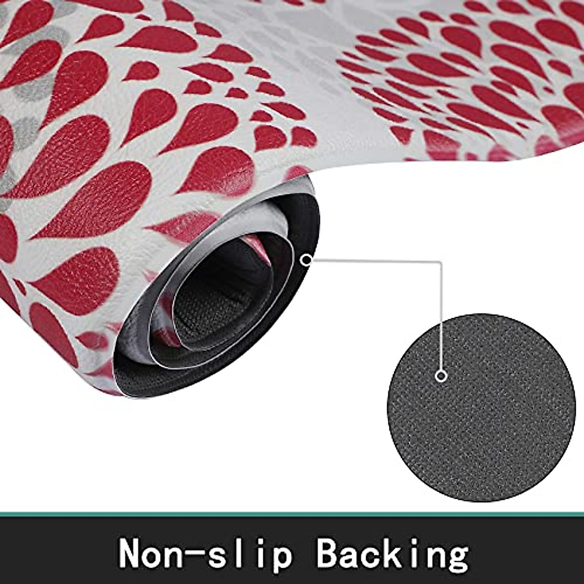 Homcomoda Boho Kitchen Rugs Sets 2 Piece Cushioned Anti Fatigue Kitchen Mats for Floor Non Slip Waterproof Comfort Mats for Kitchen Laundry Office