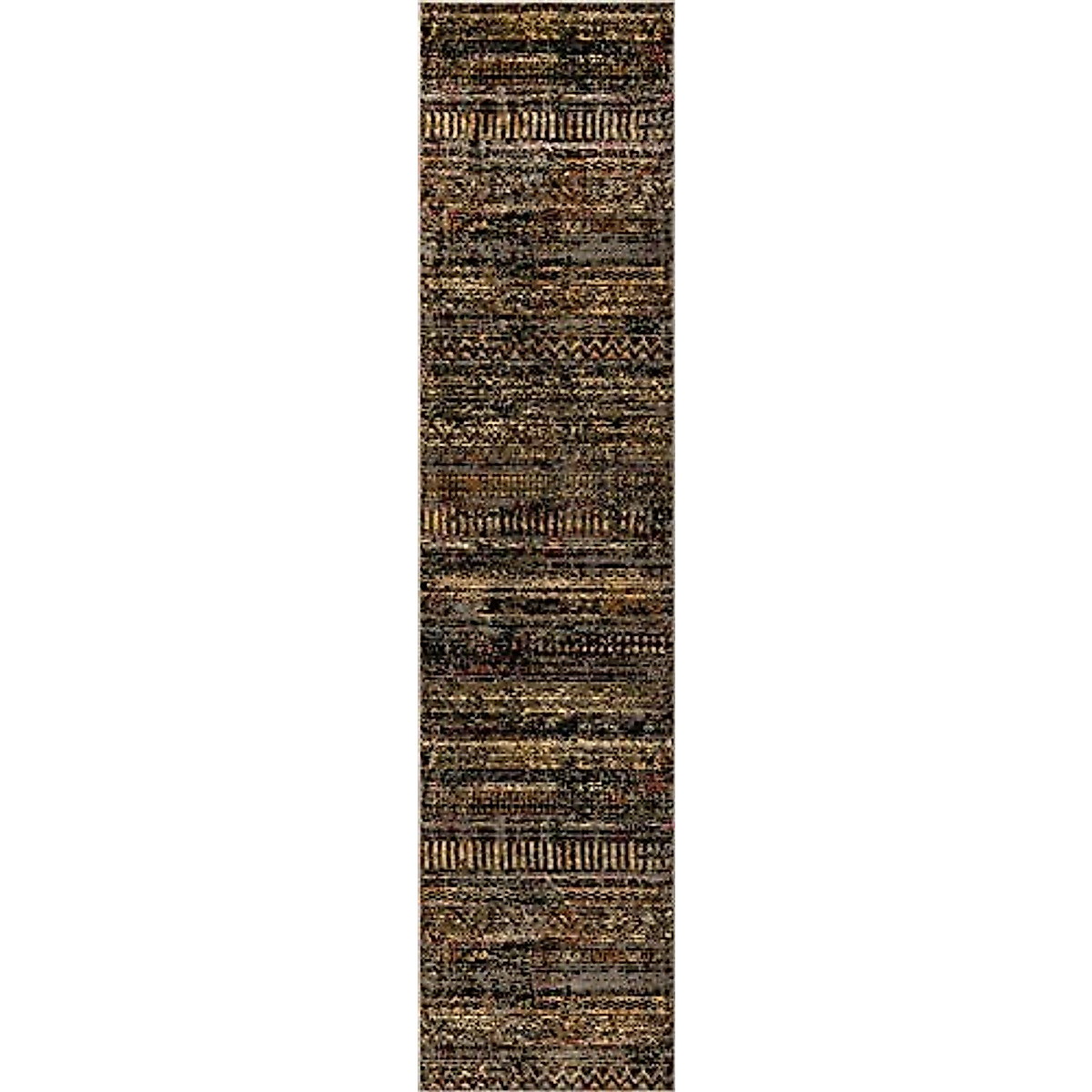 Unique Loom Saturn Collection Area Rug - Relay (Runner 2' 2" x 9' 0", Blue/Beige)