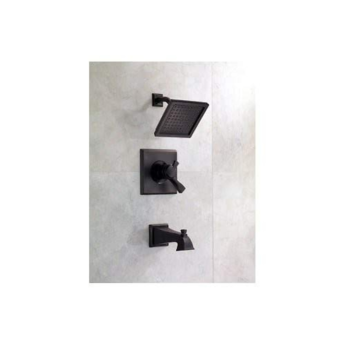 Delta Faucet Dryden 17 Series Dual-Function Tub and Shower Trim Kit with Single-Spray Touch-Clean Shower Head, Venetian Bronze, 2.0 GPM Water Flow, T17451-RB-WE (Valve Not Included)