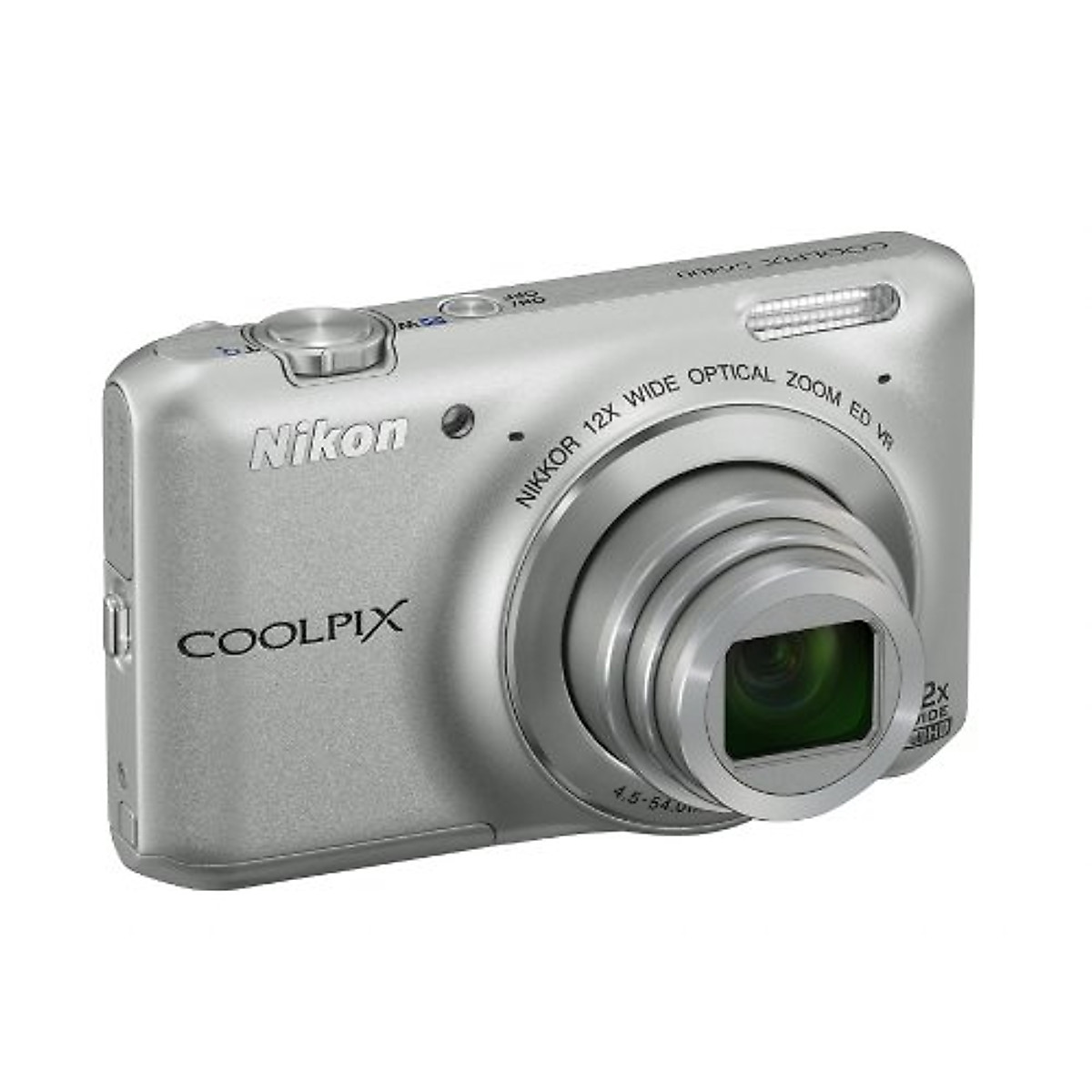 Nikon COOLPIX S6400 16 MP Digital Camera with 12x Optical Zoom and 3-inch LCD (Silver) (OLD MODEL)