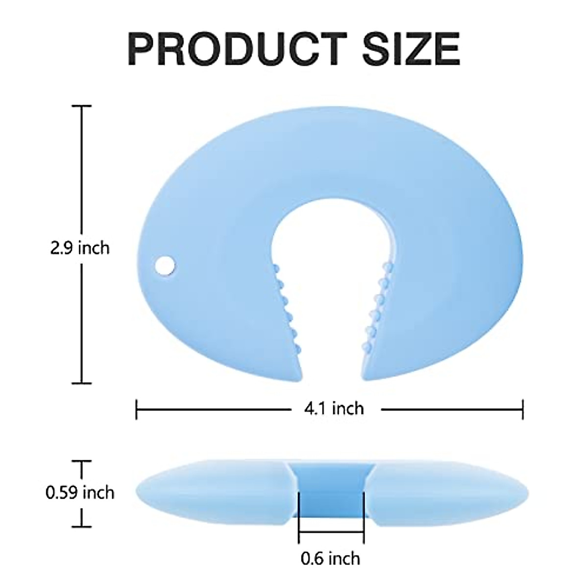 Roeoi Silicone Finger Pinch Guard (4 Pack). Baby Proof Door Pinch Guard and Door Slam Stopper.(Blue)