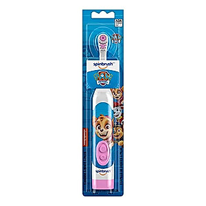 Spinbrush PAW Patrol Kid’s Electric Battery Toothbrush, Soft, 1 ct, Character May Vary