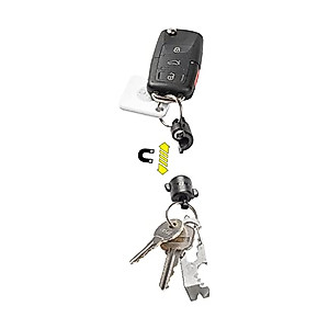 Nite Ize Polycarbonate Keyring 360 Magnetic Quick Connector, Magnetic Locking Split Rings for Keys