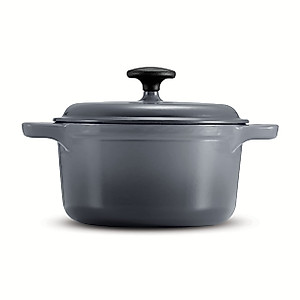 Tramontina Enameled Cast-Iron Dutch Oven 3.5 Qt (Gray), 80131/638DS