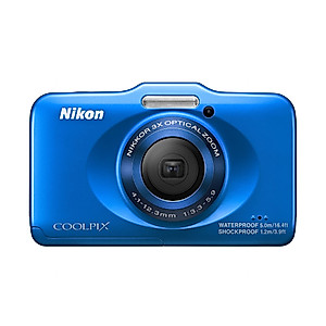 Nikon COOLPIX S31 10.1 MP Waterproof Digital Camera with 720p HD Video (Blue) (OLD MODEL)