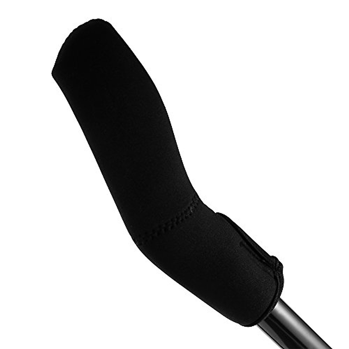 2Pcs/Pair Baby Stroller Armrest Cover, Removable Zipper Crossbar Elastic Dust-Proof Protector Sleeve for Pushchair Pram, Black