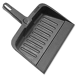 Rubbermaid Commercial Products Heavy-Duty Dustpan, Charcoal Color, for Extra Large Size Cleaning Jobs at Home/Work/Outdoor/Garage