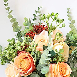 G Home Collection Wedding Bouquet Yellow Champagne Rose Bridal Bouquet