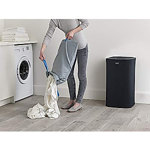 Joseph Joseph Tota 60-litre Laundry Hamper Separation Basket with Lid - Black
