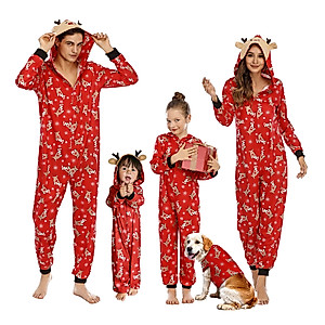 Neufigr Family Christmas Pajamas Matching Sets, Xmas PJs Mathching Set, Holiday Family Sleepwear Sets Long Sleeves and Pants Outfits(E916779)