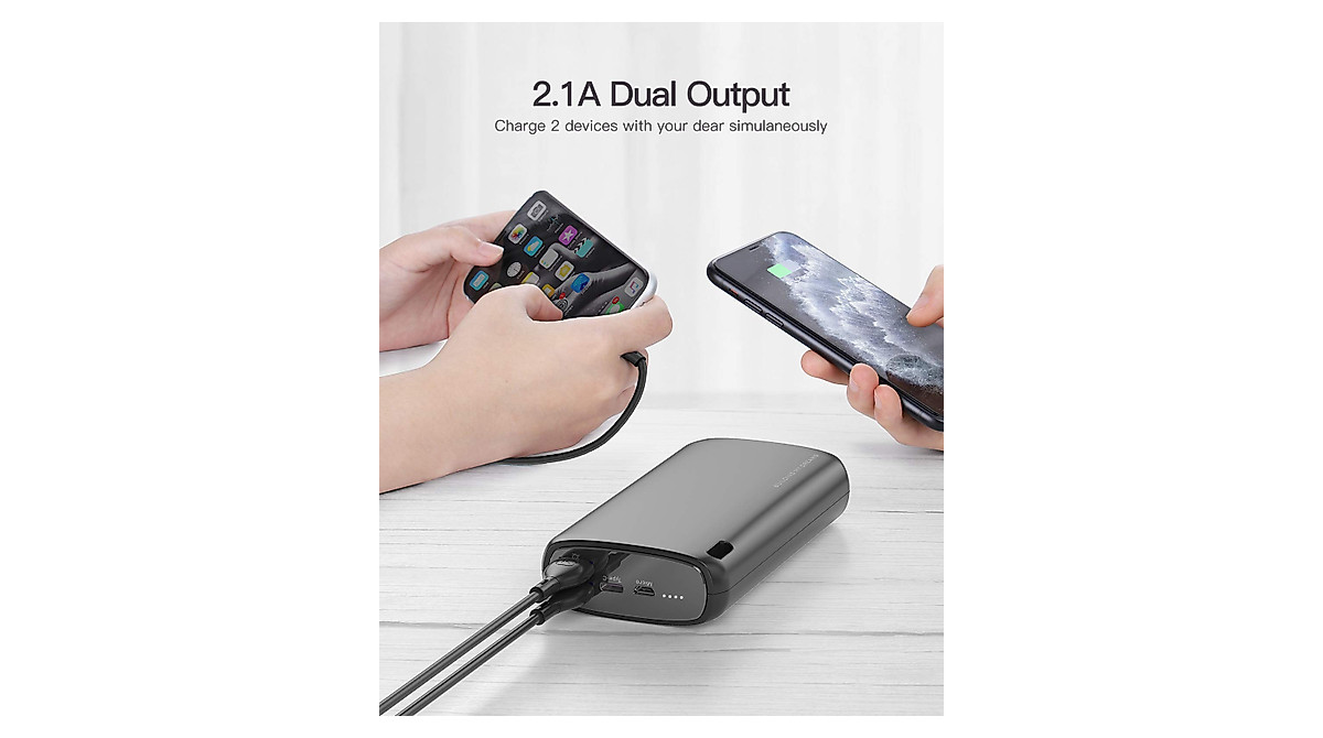 Kuulaa Portable Chargers | 5000mAh & 26800mAh Power Banks Dual USB