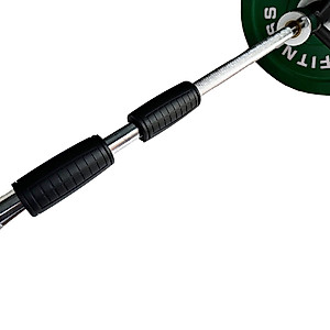 yuhqc Weight Bar Grips Fit Standard Barbell, Dumbell Handles, Thick Bar Training Adapter for Weightlifting & Cable Attachments Fitness Training Rope Grips for Body Arm Forearm Builder Strength(Black)