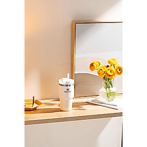 STANLEY Adventure Quencher Travel Tumbler 20oz Cream…