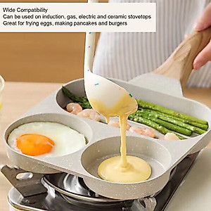 Zerodis Mini Nonstick Frying Pan, 3 Cups, Aluminum Alloy, Non-Stick, Electric Stovetop Compatible