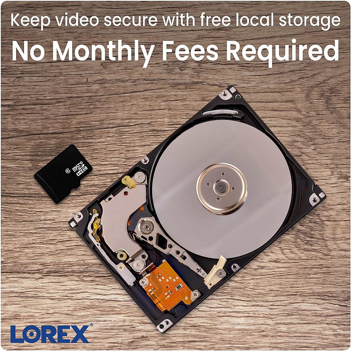 Lorex Pan & Tilt Indoor Security Camera, Wireless 2K WiFi Camera with Person Detection, Two-Way Talk and Smart Home Compatibility, 16GB MicroSD, 1 Camera