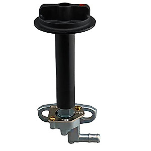 Fuel Cock Petcock with Lever Assy for Honda Recon 250 TRX250, Honda Rancher TRX350, Honda Rancher TRX420, Honda Foreman TRX450, Honda Foreman Rubicon TRX500FA, Gas Valve Switch Part (With Fuel Tube)