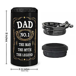 Dad Can Cooler - Can Cooler for Dad, Daddy, Father - Dad Tumbler - Gift for Father from Daughter, Son, Kids on Father's Day, Birthday, Christmas