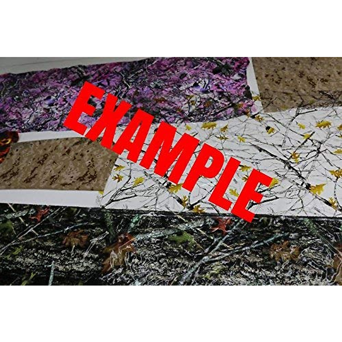 Hydrographic Film 6+ Samples Pack 2m 20' Sq Ft True Timber Camo Flames Skulls Scraps Hydro Graphics Film Dip Kit