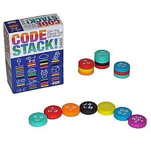 AMIGO Code Stack! — Crack The Code Family Word Game with 4 Games in 1 for Up to 8 Players