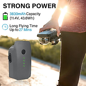 Satonaka 2 Pack Mavic Pro Battery, FB1-3830mAh-11.4V Intelligent Flight Replacement Batteries for DJI Mavic Pro, DJI Mavic Pro Platinum, DJI Mavic Pro Alpine White（Not for Mavic 2 Drone）