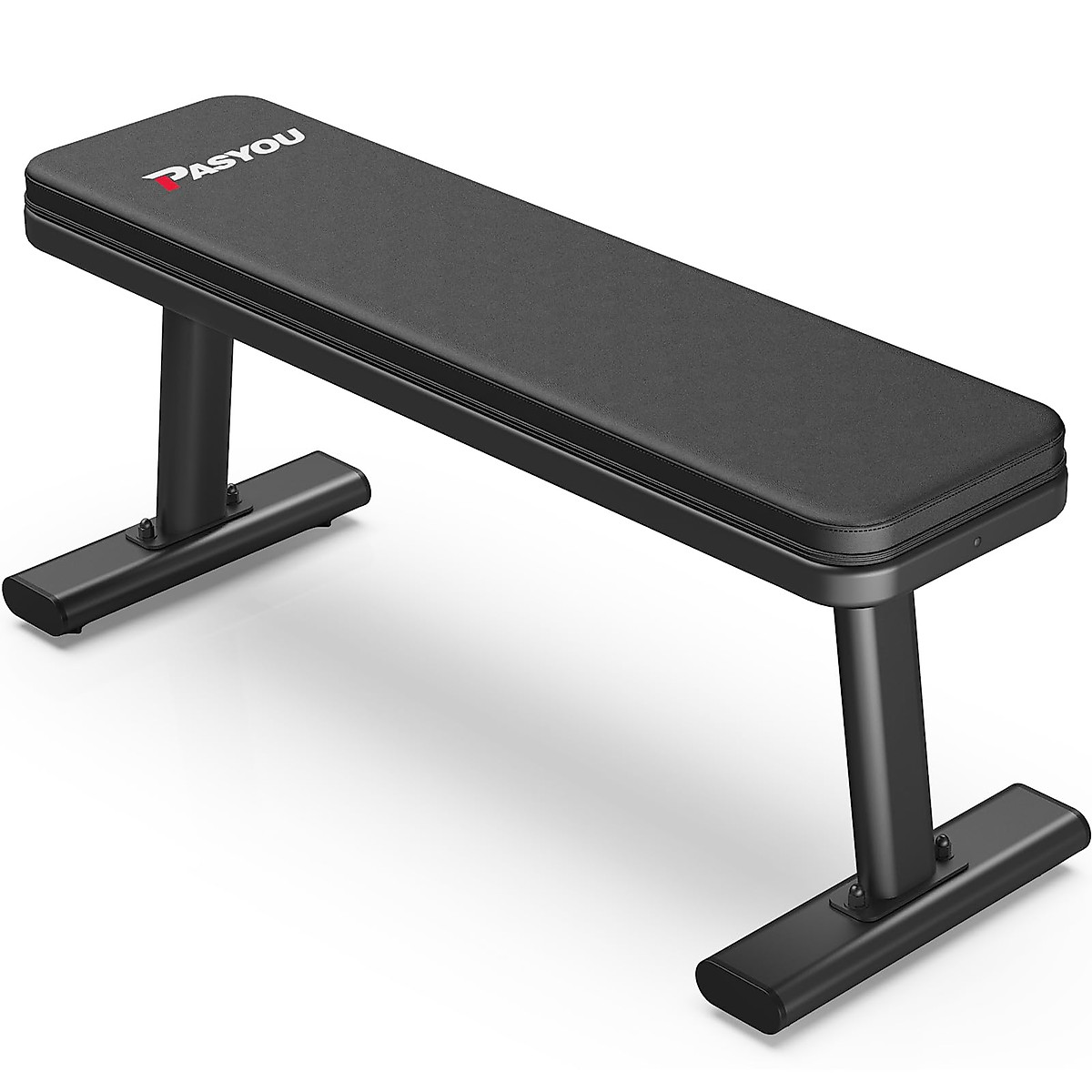PASYOU Flat Weight Bench Workout Bench Max Load 1450LBS/660KG Strength Training Bench Press for Home Gym (Model:PW100)