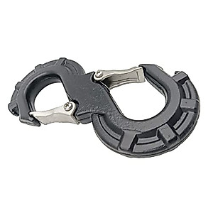 Shackle Hitch Hook Receiver Accessories Used for Vehicle Recovery,Connect Shackle and Hitch Ball to Recover Vehicle Trap, UOFFROAD Vehicle Recovery Towing Hook Accessories,Black