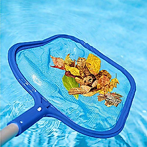 Acronde 2PCS Swimming Pool Leaf Skimmer Net Swimming Pool Cleaner Supplies and Accessories Leaf Rake Mesh