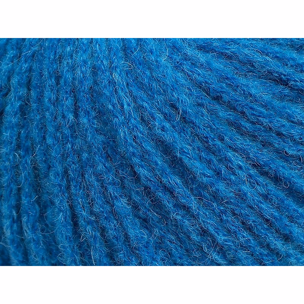 Blue Baby Alpaca, Merino Wool Blend Yarn, Worsted 50 Grams (1.76 Ounces) 100 Meters (109 Yards)