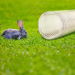 Sasylvia Ferret Thru Way Bunny Tunnel Two Way Rabbit Hideout Long Ferret Tunnel Tube Collapsible Ferret Toys Small Pet Fun Tunnel for Small Animals Guinea Pig Rat Chinchilla