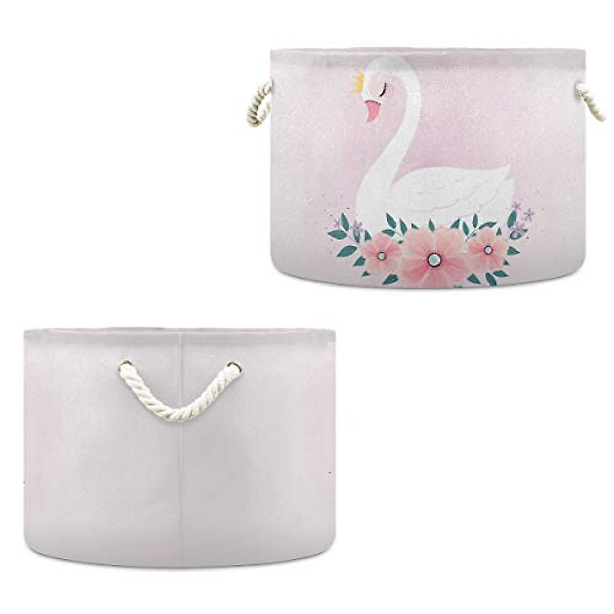 Large Storage Basket for Toys Cute Swan Storage Bin Box Kids Laundry Hamper for Nursery Clothes, Toys, Books, Home Decor