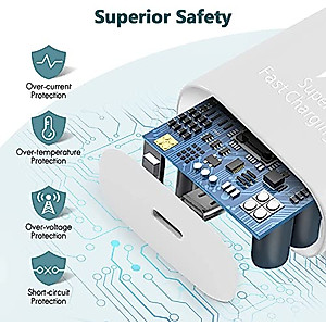 Type C Charger Fast Charging,25W USB C Wall Charger Super Fast Charging Block with 5FT Android Phone Charger Cable for Samsung Galaxy S23 Ultra/S23/S23+/S23 Ultra/S22/S22 Ultra/S21/S21 Ultra/S20 Ultra