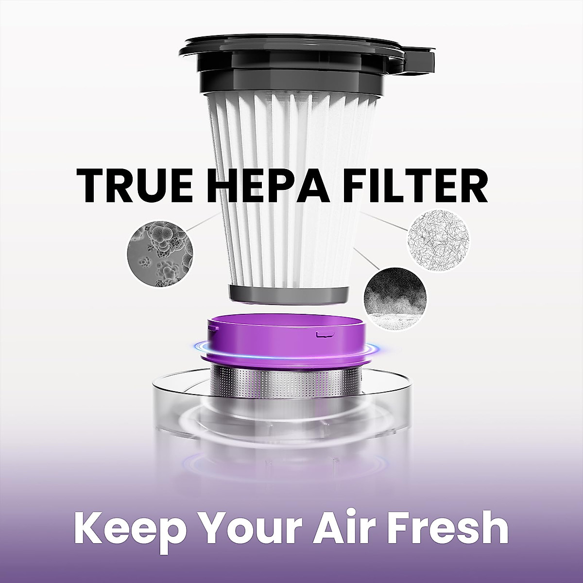 Cordless Vacuum Cleaner for Home | 400W Powerful Stick Vacuum | Long Runtime Detachable Battery | LED Display | Deep Clean for Hard Floor Carpet