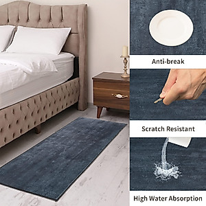 Kitchen Mats Set of 2 Kitchen Rugs Washable Non-Slip Runner Rug Doormat Microfiber Mat Sets for Kitchen, Floor, Laundry, Bathroom, Living Room, Sink, Front Door, Entrance ,17.3 x 30.6/17.3 x 47.3in