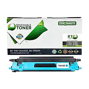 Renewable Toner Compatible Toner Cartridge Replacement for Brother TN-115C TN115 DCP-9040 DCP-9045 HL-4040 HL-4040 HL-4070 MFC-9440 MFC-9450 MFC-9840 (Cyan)