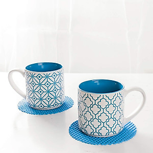 Super Z Outlet 12 Pack Multi-Purpose Manual Jar Gripper Pad Rounds, Bottle Openers, Blue/Green/Red/Yellow