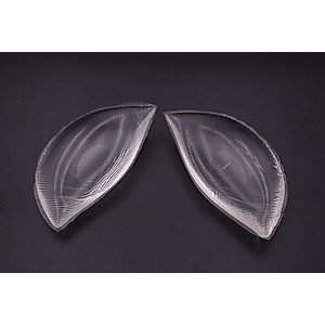 1Pair Thicken Breathable Silicone Gel Bra Inserts Pad Breast Enhancers Push-up Booster Molding Pads Perforated Swimwear for Women Lady Girls Bikini Swimsuit(Clear)