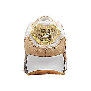 Nike mens Air Max 90 SE Shoes, Summit White/Safety Orange, 11