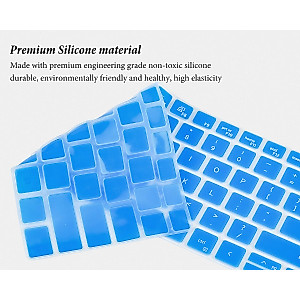 Keyboard Cover Skin for Dell Latitude 7410 7420 7430 7440 5440 5420 5430 5431 14" Notebook, Dell Latitude 7520 15.6 inch/Dell Latitude 9420 9430 9510 9520, Dell Latitude 14" 15.6" Accessories-Blue