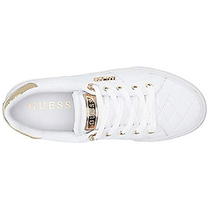 Guess Women's Loven Sneaker, White, 5.5