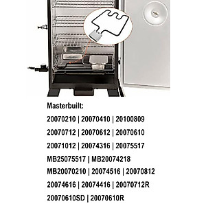 Electric Smoker Grill Heating Element Replacement Part with Adjustable Thermostat Controller for Masterbuilt Smokers & Turkey Fryers 1500W