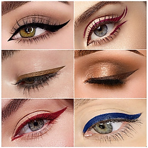 Boobeen Liquid Eyeliner Pen, Matte Eye Liner with Precision Tip, Long Lasting Eyeliner Pencil for Bold Eye Makeup, Glides on Smoothly